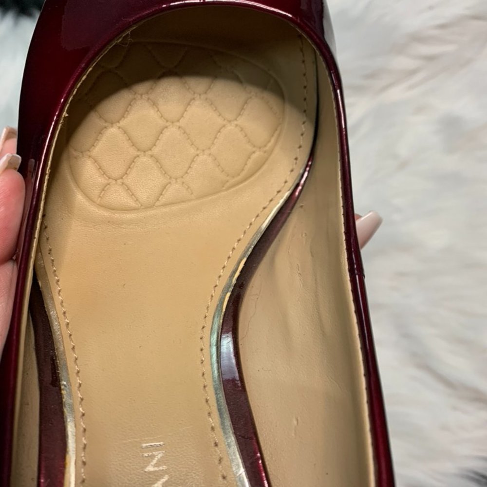 Burgundy Wine Patent Leather Heels - Gem